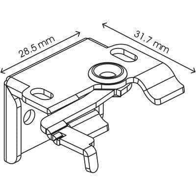 Roman Blind Fixing Brackets