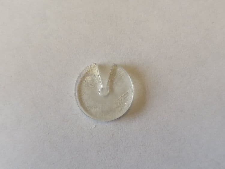 Clear Flat Chain Stops (Pack of 50)