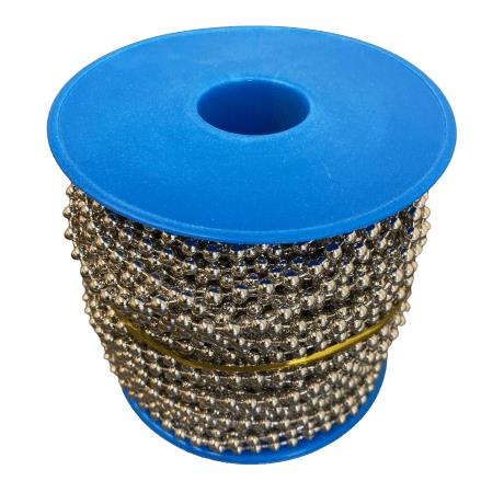 Metal No. 10 Chain (125m Roll, Nickel Plated Steel)