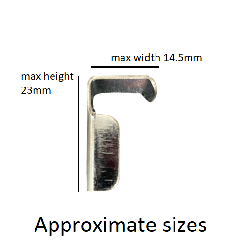 Pair of Metal Valance Clips/Pelmet Brackets for Wood/Sunwood Blinds