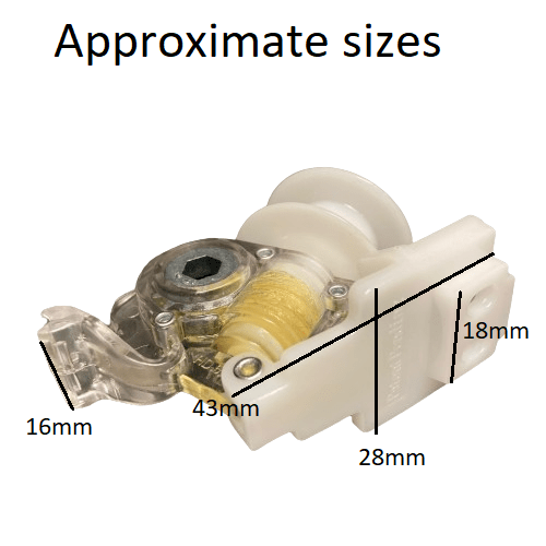 Sunwood/Faux Wood 50mm slat tilter/tilt control mechanism for hex rod