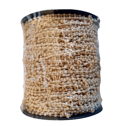 White 127mm (5") Vertical Blind Chain, Full 250 metre roll