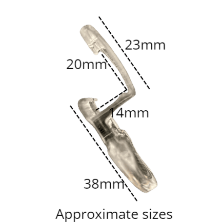 Clip-on Hillarys Type Finger Tab Handle for Perfect Fit Roller ...