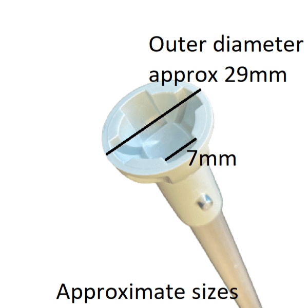 Crank Wand/Rod for Hillarys Type Pleated Roof Blind Operating Wand/Rod ...