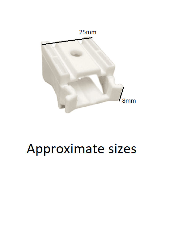 Plastic Spring Bracket for Corded/H Section/Narrow Roman Blind Rails ...