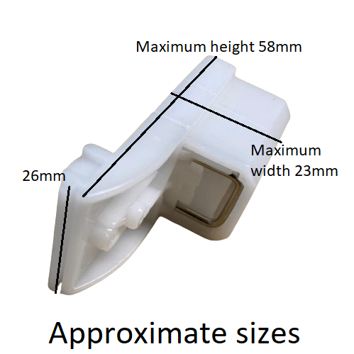 Baton-Type Cord Lock for Corded/H Section/ Narrow Roman Blind Rails