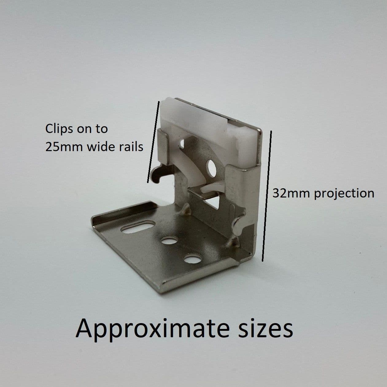 Hidden Spring Bracket for 25mm (1 inch) Venetian Blinds (Sold Individually)