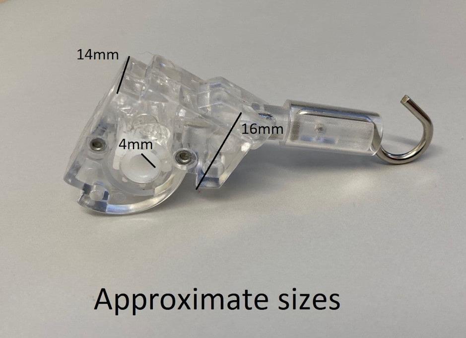 Tilter for 4mm D-Shaped Tilt Rod, With Metal Hook (25mm Blind)