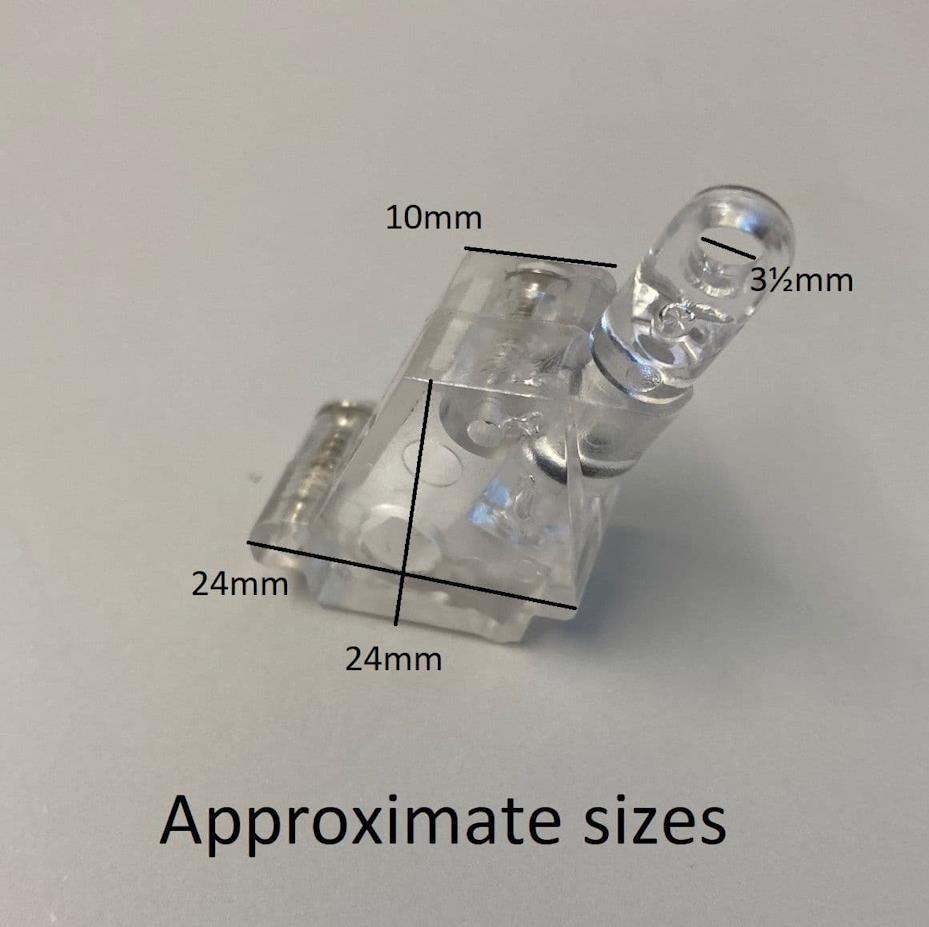 Tilter for 4mm Square Shaped Tilt Rod, White Gear (25mm Blind)