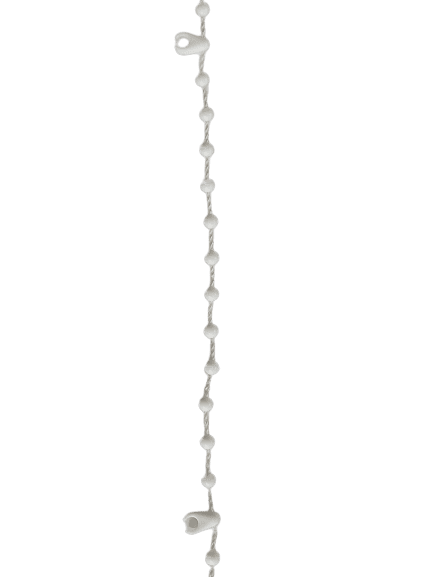 White 127mm (5") Vertical Blind Chain, (Sold in Metres)