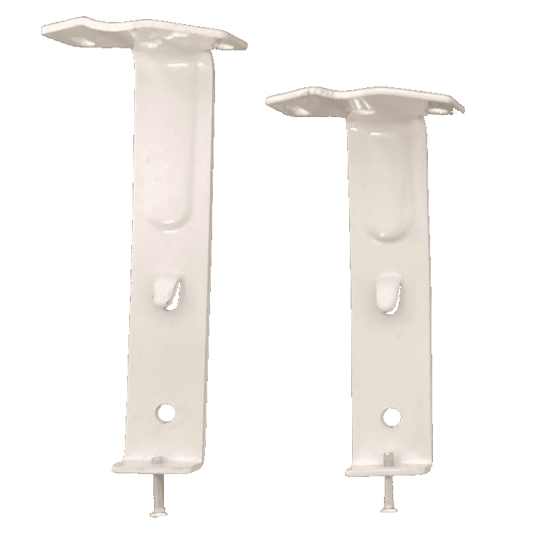 Wide (38mm) White Face Fix Brackets. Sold Individually.